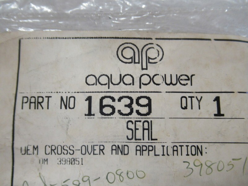 F2A Aqua Power Marine 1639 Seal Replaces OMC 398051 OEM New Factory ...