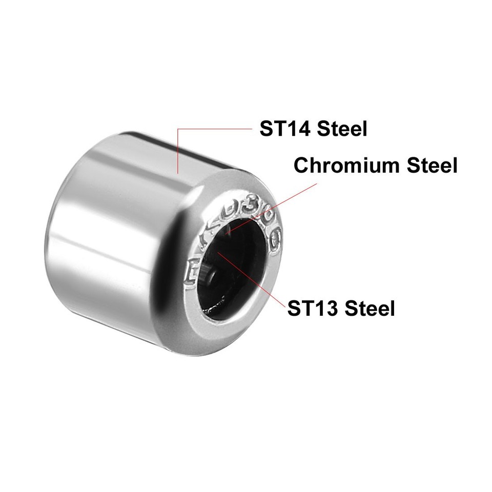 5 Pcs 3mm Bore Dia 6.5mm OD 6mm Width HK0306 Drawn Cup Needle Roller ...