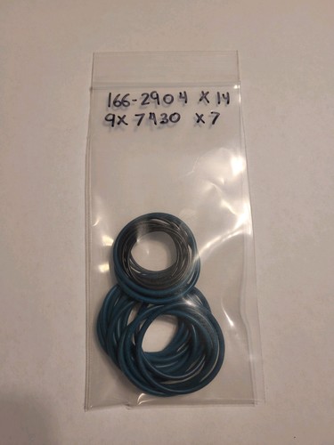 Caterpillar injector cup o-rings 14 x 166-2904 and 7 x 9x-7430. Cat ...
