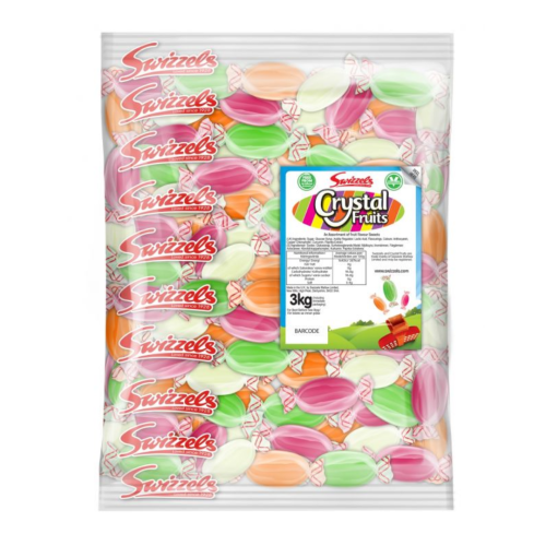 Swizzels Crystal Fruit - 3kg Bulk Bag - Individually Wrapped Hard ...