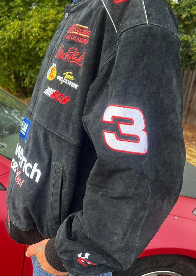 Vintage Dale Earnhardt Goodwrench Racing Jacket Suede Leather Men's 2XL ...