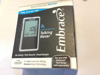 EMBRACE TALK Diabetic Blood Glucose Meter | eBay