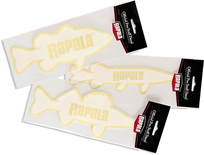 Rapala Official Pro Staff Decal RBD1 Bass RPD1 Pike RWD1 Walleye You ...