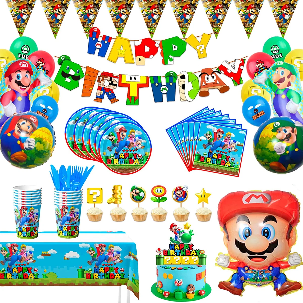 Mario Brothers Party Supplies