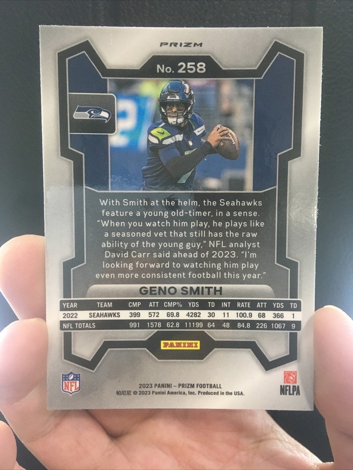 GENO SMITH - 2023 Panini Prizm Green Prizm - SEATLE SEAHAWKS - COLOR ...
