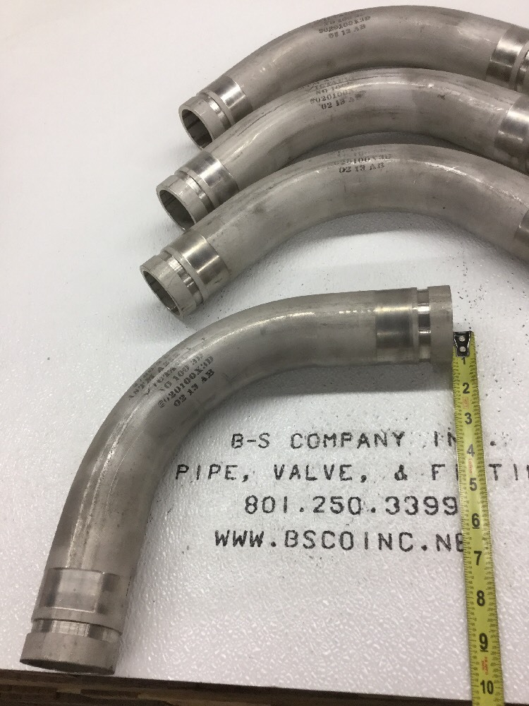 Victaulic No. 100-3D Stainless Steel S/80 90 Elbow 2" Grooved Fitting ...