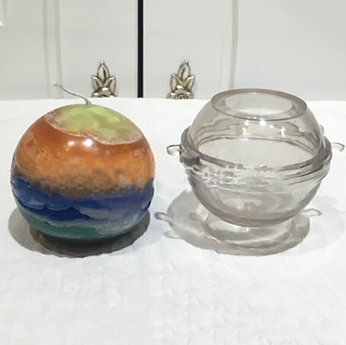 Plastic 3D Ball Wax Candle Molds Sphere Handmade Soap Handcraft ...