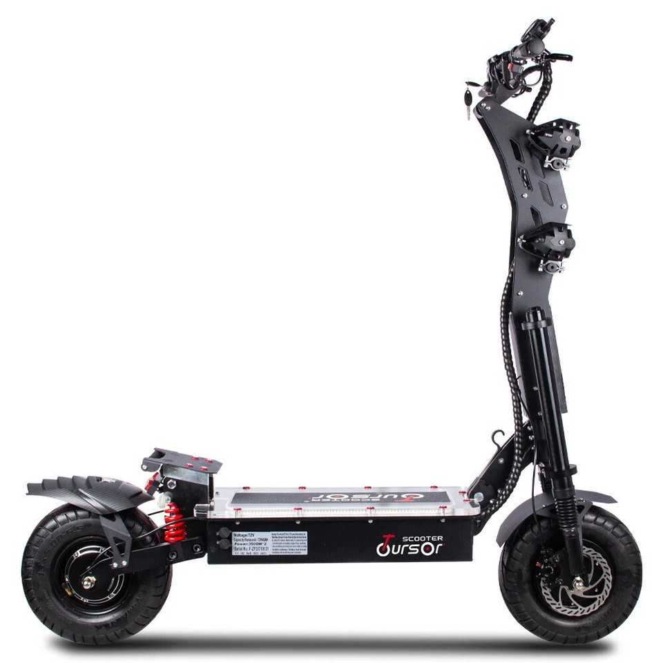 Electric Scooter 8000W 60V 45Ah 13" Tires speed 120KM Range Folding ...