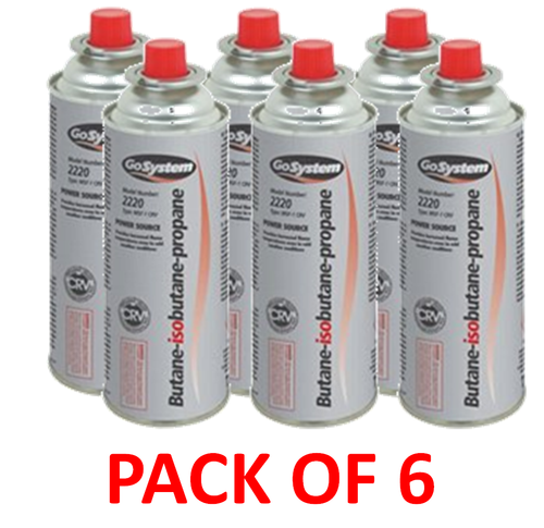 Gosystem Pack of 6 for uno type butane/PROPANE Disposable gas ...