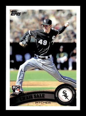 2011 Topps MLB Baseball #65 Chris Sale Rookie Card RC Chicago White Sox ...