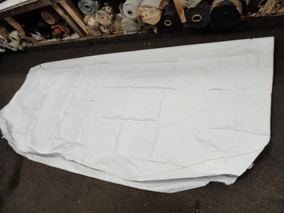 HARRIS KAYOT 4230 WHITE VINYL 55154 CANOPY BIMINI TOP COVER 122 1/2" X ...