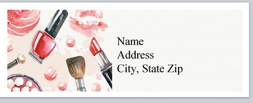 Personalized Address Labels Cosmetics Lipstick Makeup (P 523) | eBay