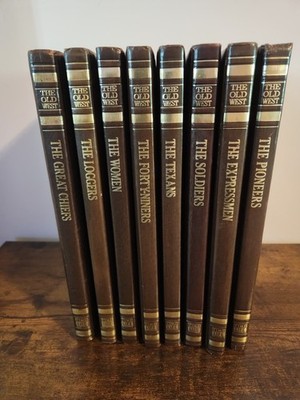 Time Life Collection Lot of 8 Old West Leatherette Hardcover Books | eBay