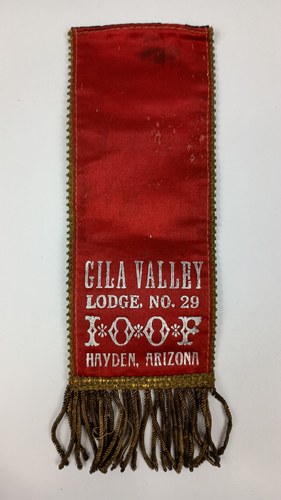 Vintage IOOF Odd Fellows Gila Valley Lodge No. 29 Hayden, AZ Arizona ...