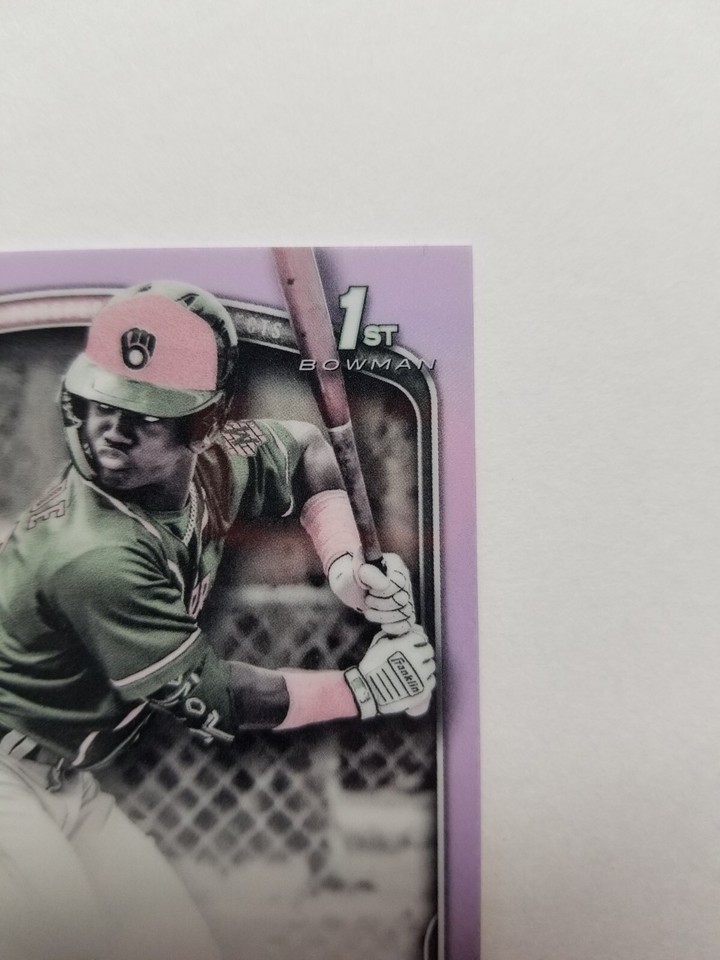 2025 BOWMAN JESUS MADE PEARL REFRACTOR #09/10 1st CHROME On Card ...