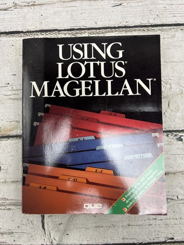 Using Lotus Magellan David P. Gobel VTG 1989 Paperback Computer Book | eBay