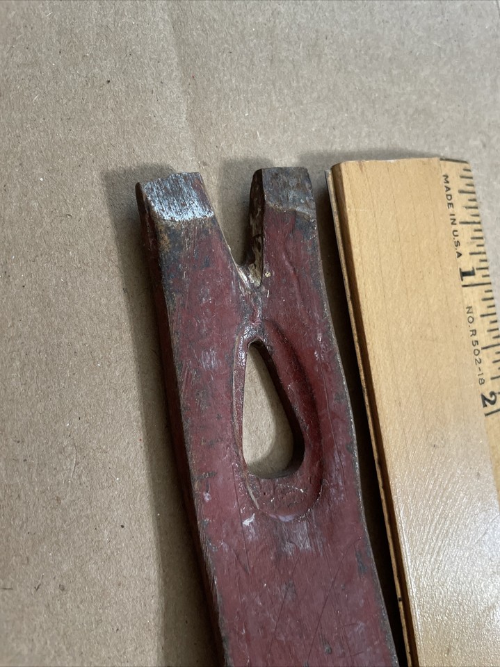 Unbranded 15" Pry Bar Crowbar, Curved Rocker Head, Teardrop Nail Puller ...