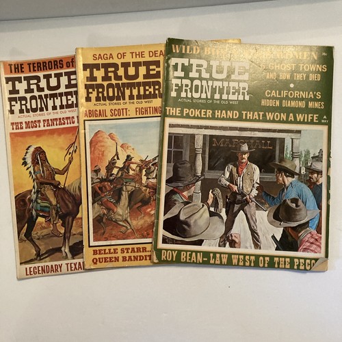 3 True Frontier Magazines 1960s Big Foot Wallace Abigail Scott Wild ...