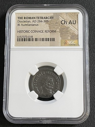 The Roman Tetrarchy Diocletian Bi Aurelianianus 284-305 NGC Choice AU ...