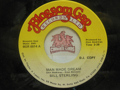 Promo! Bill Sterling – Man Made Dream / Same, 45 RPM VG (20F) | eBay