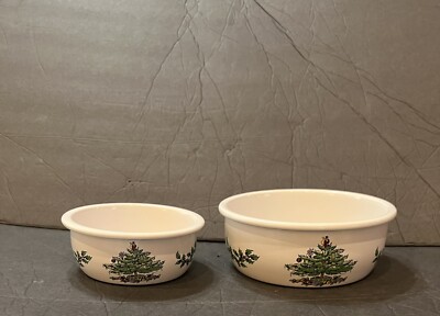 Spode Christmas Tree Set of 2 Nesting Bowls ~ New | eBay