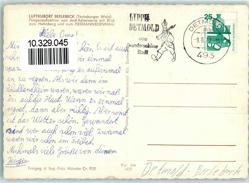 10329045 - 4930 Berlebeck Fliegeraufnahme | eBay