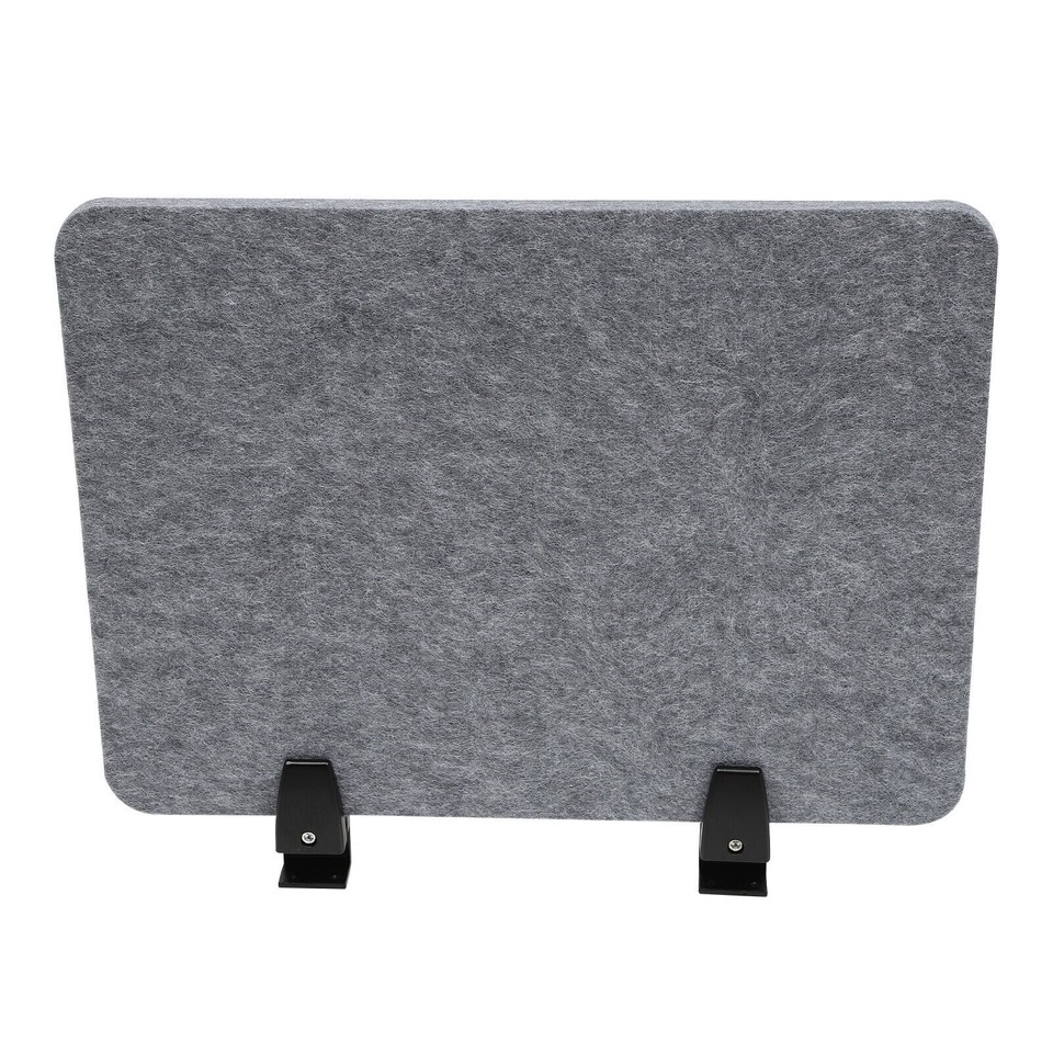 4x Clamp-on Desktop Privacy Screen Panels Partition Cubicle Office Desk ...