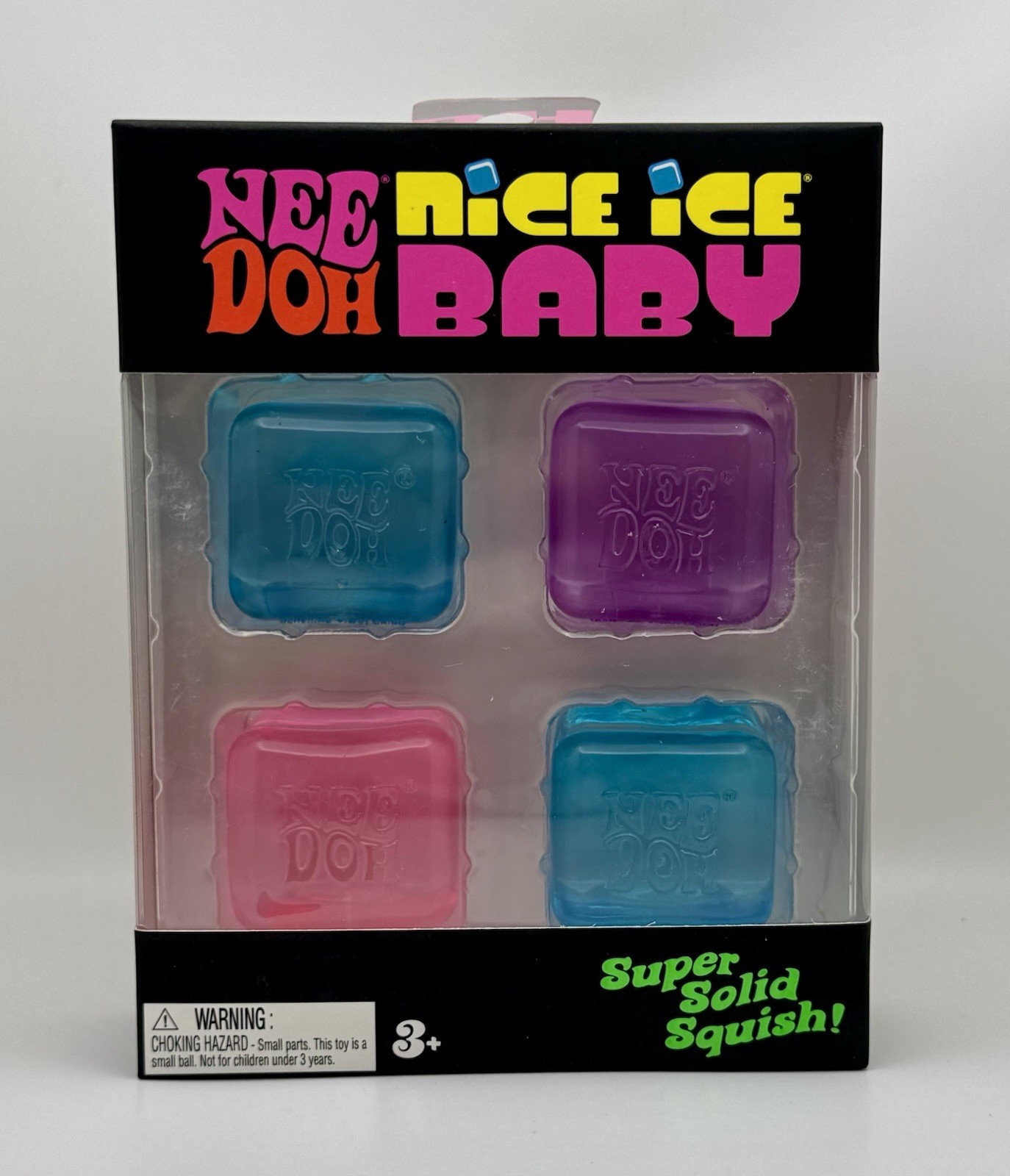 NeeDoh Nice Ice Baby 4 pack, Set of Four Nee Doh Mini Nice