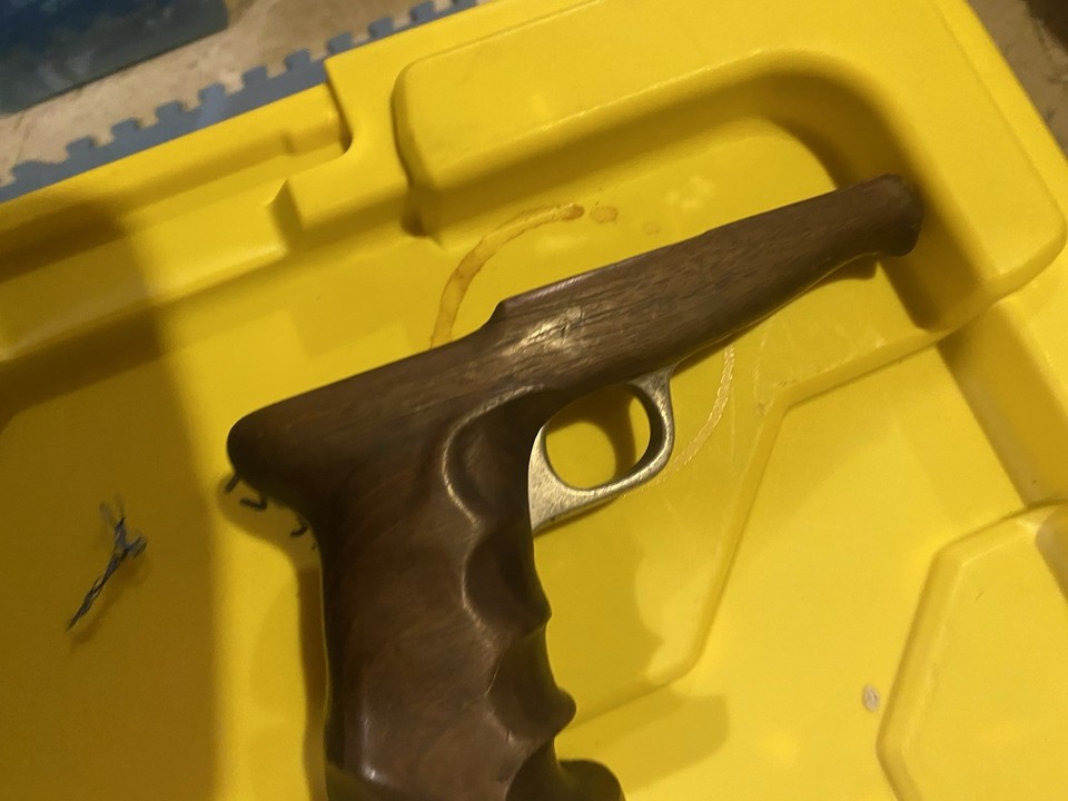 Vintage Wood Pistol Stock, With Metal Trigger Guard | eBay