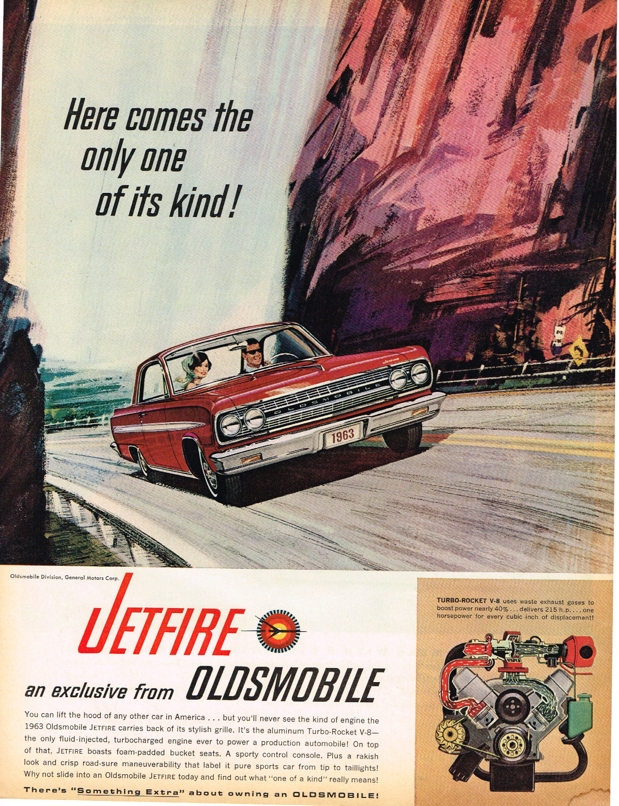 Vintage 1963 Magazine Ad Oldsmobile Something Extra About Owning An ...