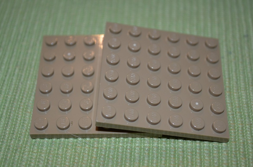 (2) 6x6 Dark Tan Square Baseplate Plate Bricks ~ New Lego Parts ~ | eBay