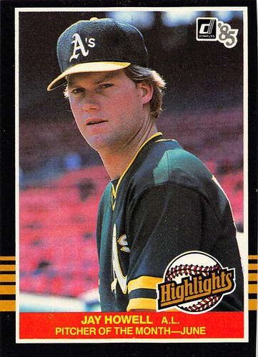Jay Howell 1985 Donruss Highlights Baseball card #18 Oakland Athletics ...