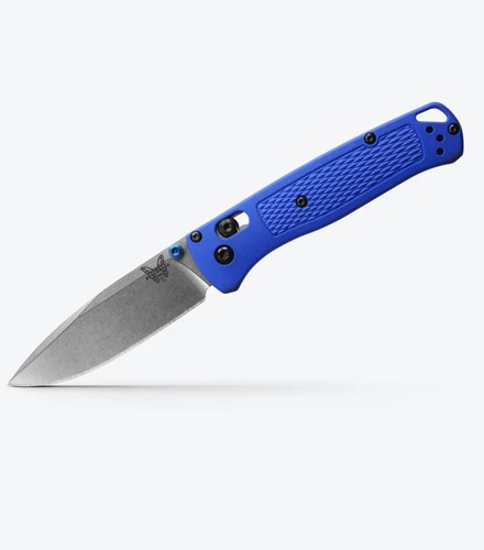 BENCHMADE 535 Bugout Knife Blue Folding RARE Collectible Grivory Handle ...