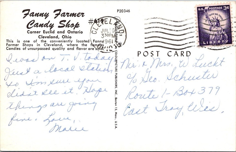 1960s Fanny Farmer Candy Shop Cleveland Ohio Night Scene Neon Sign ...