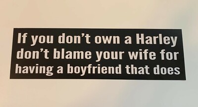 HARLEY DAVIDSON MOTORCYCLE BUMPER STICKER DECAL BIKER | eBay
