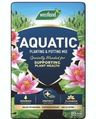 Westland Aquatic Compost 20L Bag Soil Potting Garden Planting Plants ...