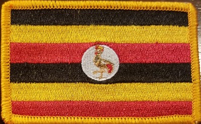 UGANDA Flag Patch W/ Hook Adhesive Fastener Tactical East Africa #4 | eBay