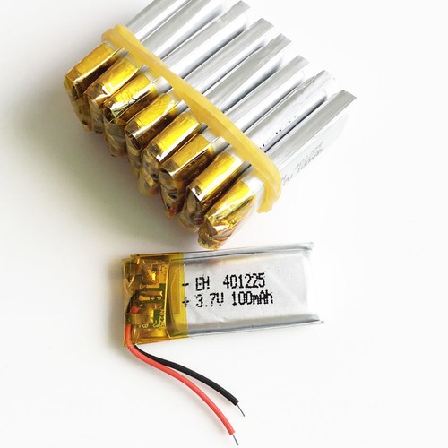10 PCS 3.7V 100mAh 401225 LiPo Polymer Battery Cells For Mp3 GPS ...