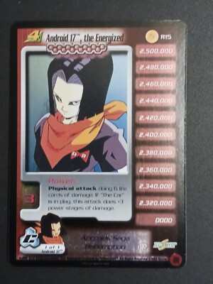 DBZ Android 17 The Energized R15 LIMITED FOIL Promo Cell Saga Android ...