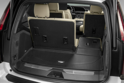 2021-2026 Escalade Integrated Cargo Liner 86531991 Black w/ Cadillac ...