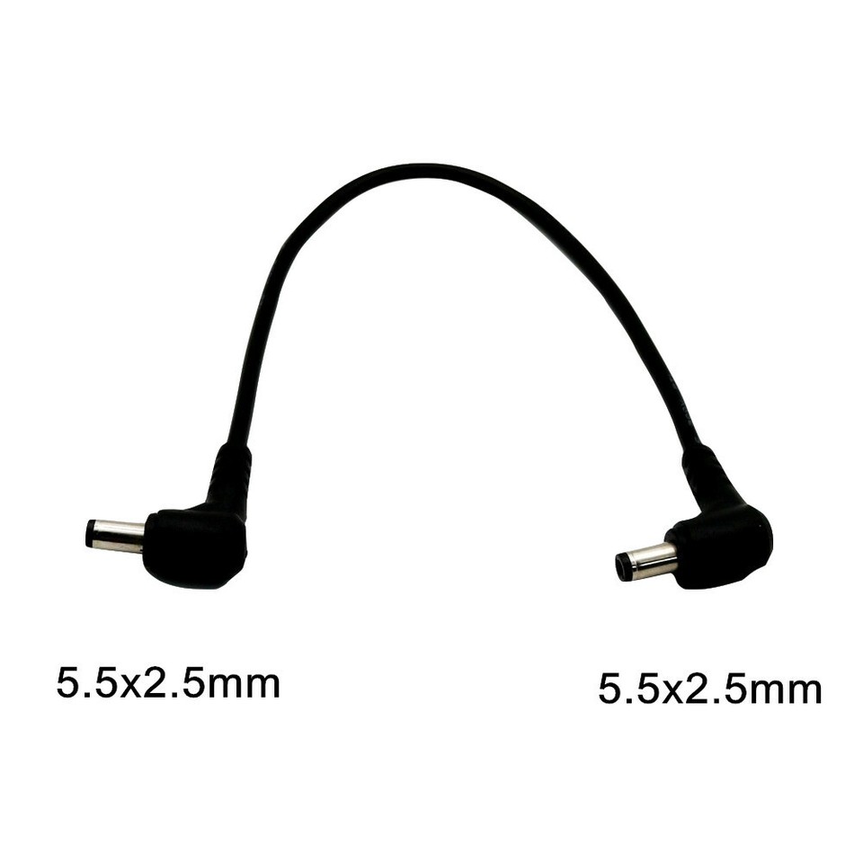 DC Power Cable 5.5x2.5mm Male Right Angle To 5.5x2.5mm Male Right M/M ...