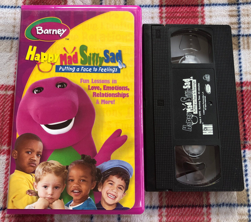 BARNEY: HAPPY, MAD, SILLY, SAD [2003] | Canadian Clamshell VHS TAPE ...