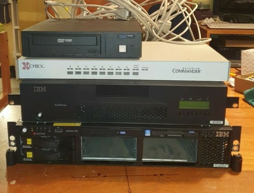 IBM xSeries 345 2GB Ram Server/ Storage 3581L38/ Cybex AV8 commander ...