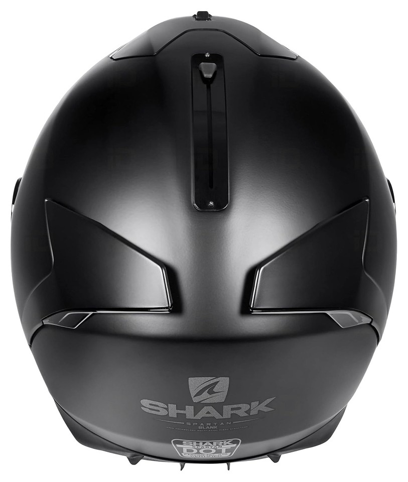Shark Spartan 1.2 Blank Matte Motorcycle Helmet Matte Black XL ...