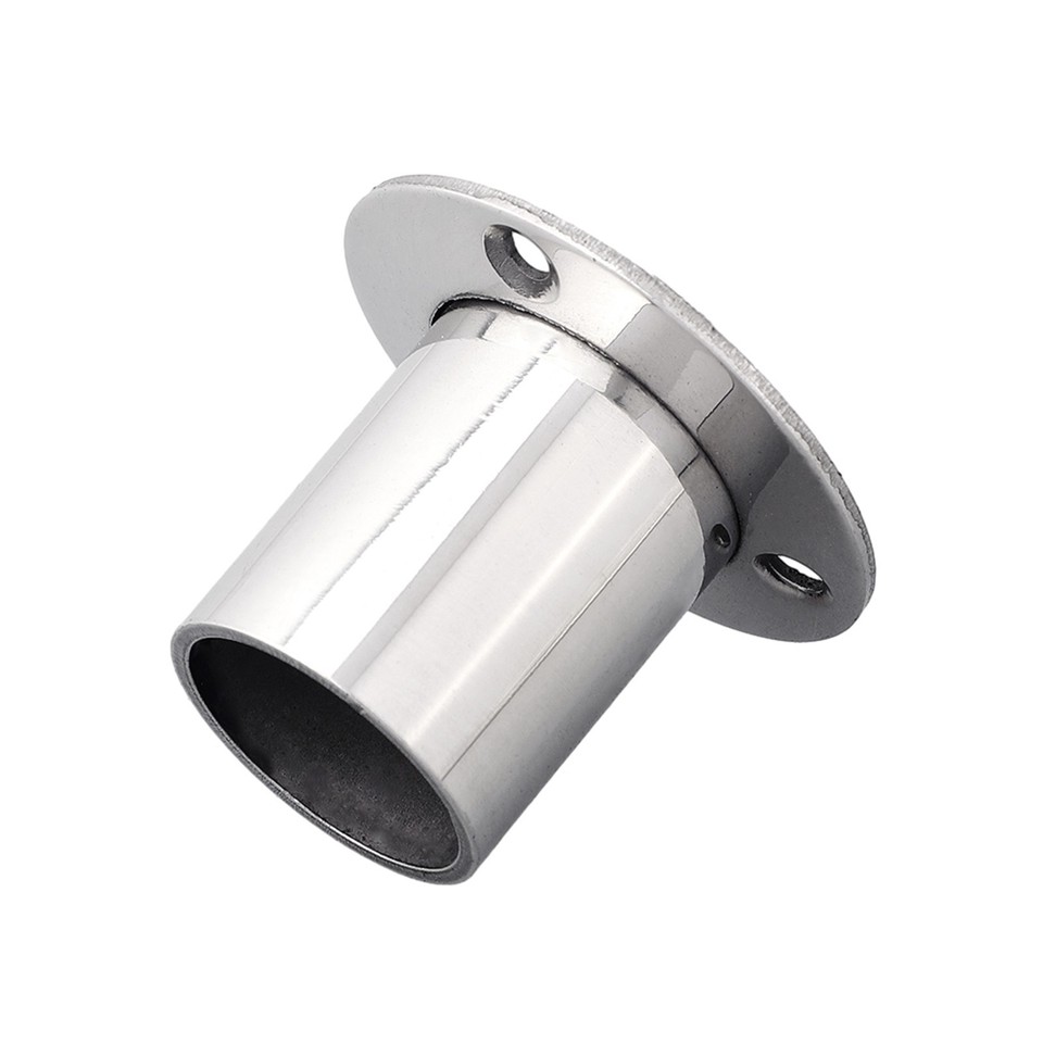 Stainless Steel Bracket Flange Rail Rod Socket Clothes Storage For ...