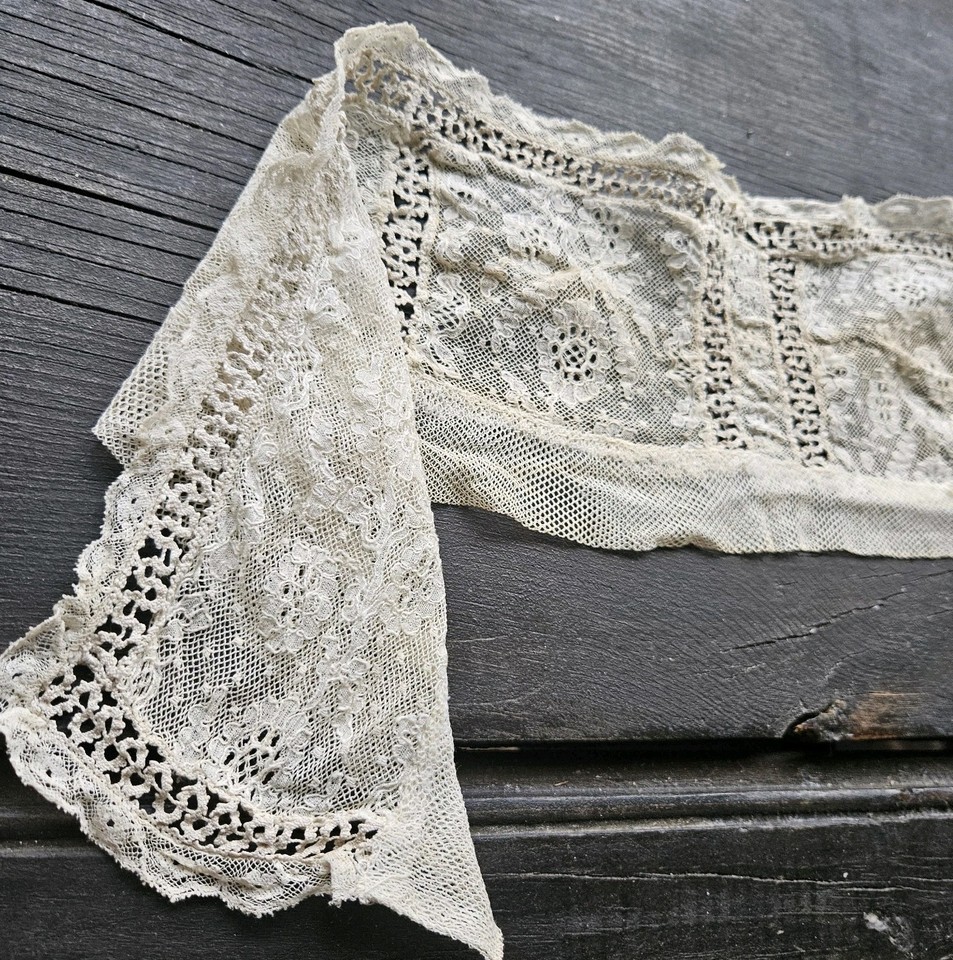 Antique Lace Collar Normandy Edwardian Style Womens Fichus?Modesty ...