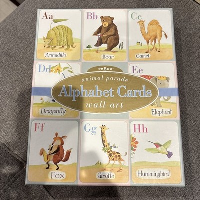 EeBoo Animal Parade Alphabet Cards - 8"×10" Wall Art Flash Cards | eBay