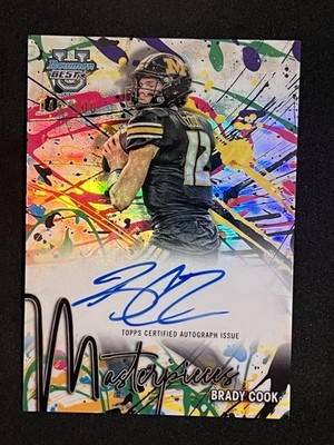 BRADY COOK 2024 Bowman U Best Missouri Masterpieces On Card Auto /100 ...
