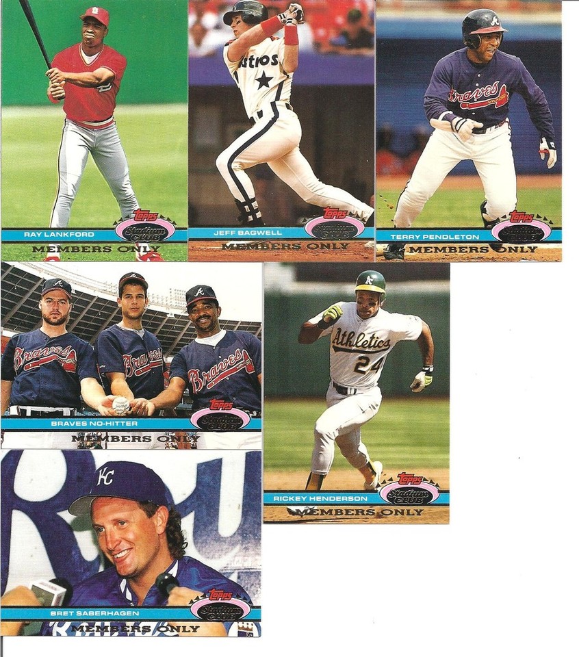 91 Topps Stadium Club LTD EDT Members Baseball Set 15ct | eBay