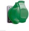 MK Commando Straight 5 Pin Socket 32A 3P + N + E K9447 Green Panel ...